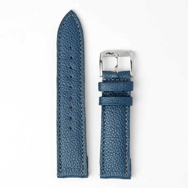 Marikina Pebbled Leather - Blue – Tilde Watch Strap